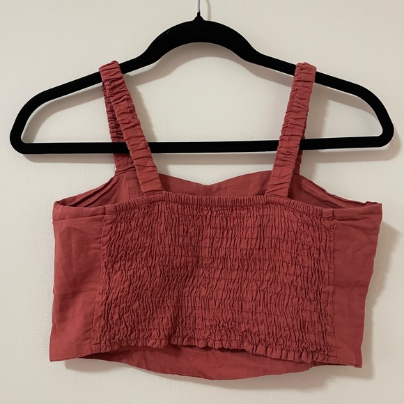 topmark | Tops | Rust Red Strap Crop Top Size M Summer Crop Tank Dark ...